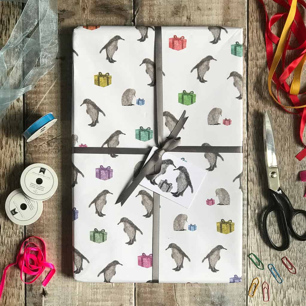 Chloe Gardner | Penguin Wrapping Paper | Animals Gift Wrap