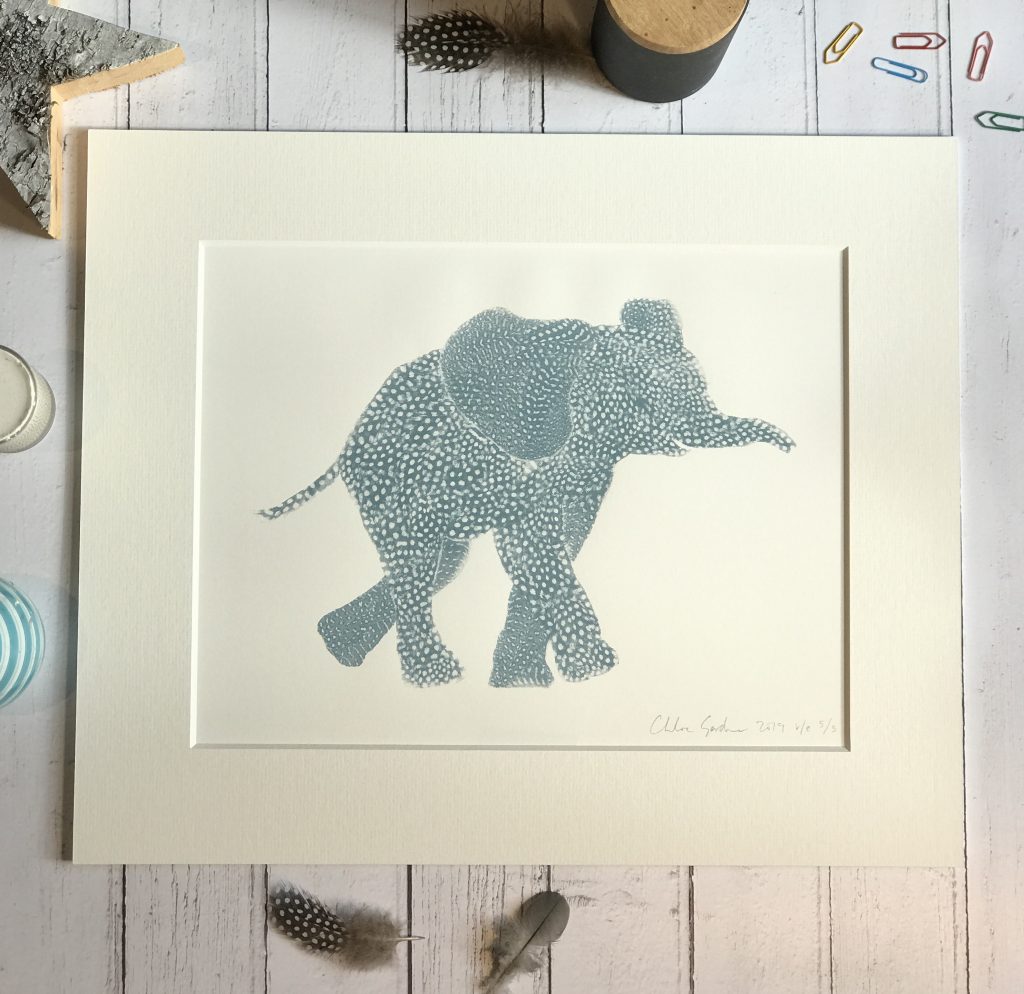 Chloe Gardner | Animal Screen Print - Baby Elephant