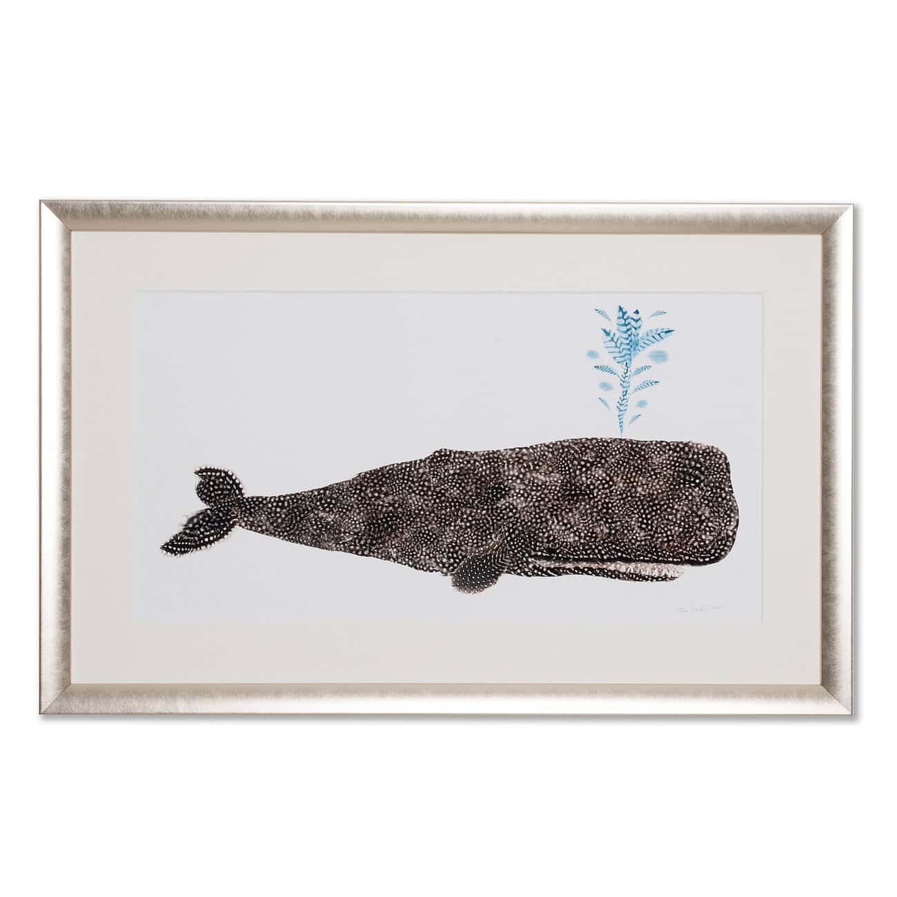 Chloe Gardner | Sea Animal Art Print - Feather Whale